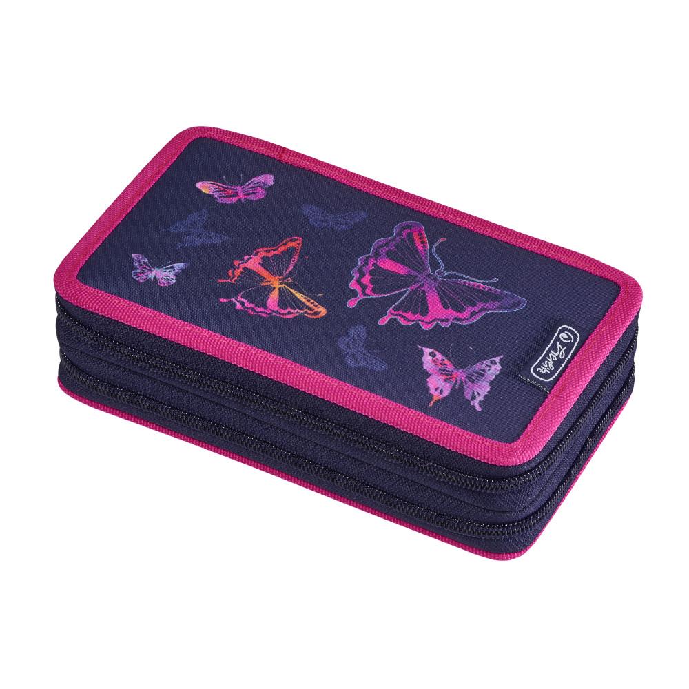 Herlitz 2-fach Federmappe 23-teilig gefüllt Butterfly 2 Federtasche ...